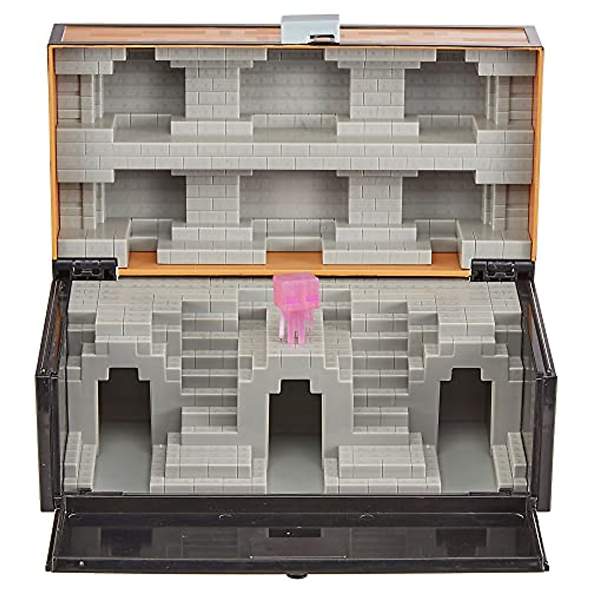 Mattel Minecraft Collector Chest and Exclusive Mini Figure, Carrying Chest for Video-Game Characters for Playing, Trading, and Collecting, Action and Battle Toy for Kids Ages 6 Years and Older