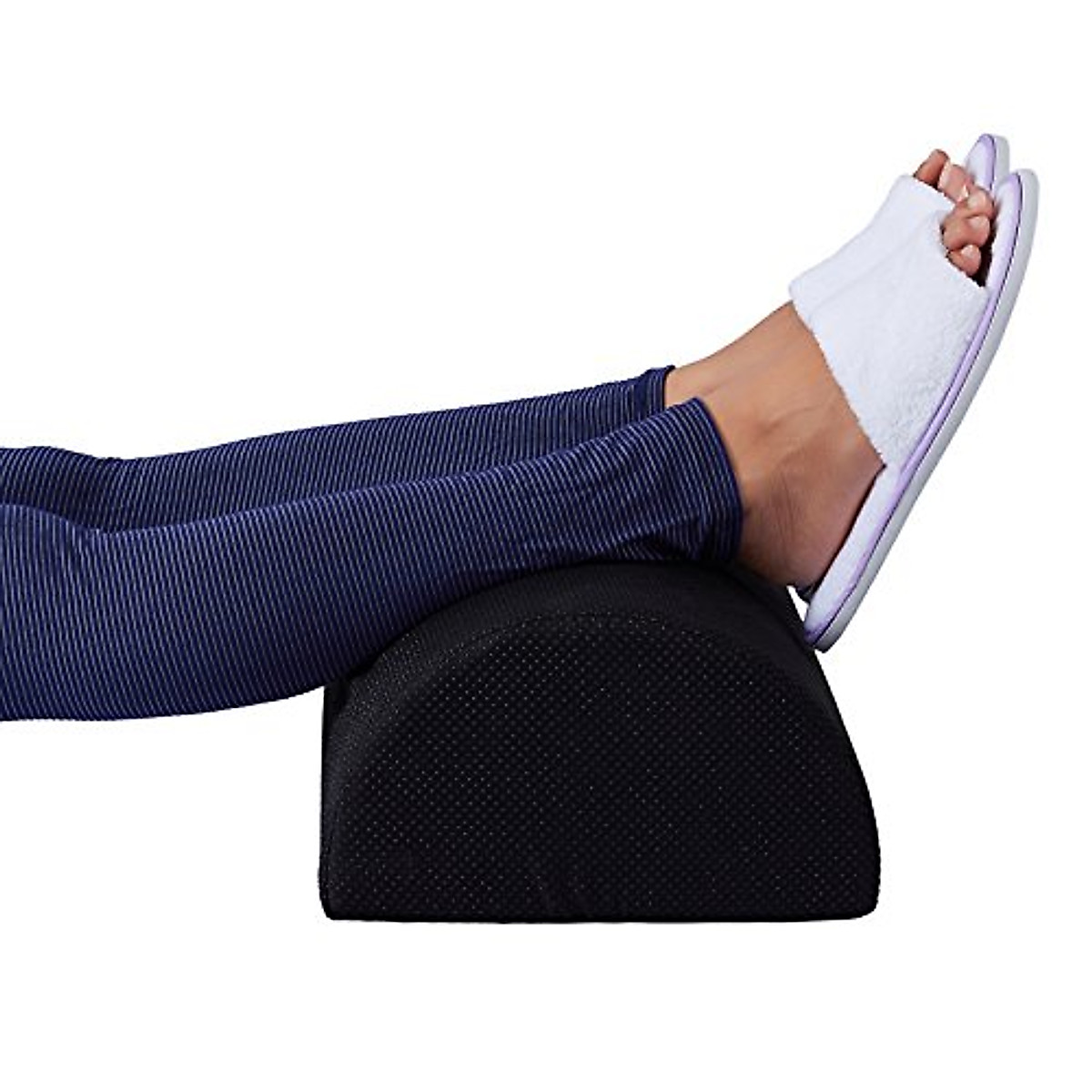 Foot Rest Cushion to Relieve Knee Pain, Tired, Aching & Sore Feet. Reduce Deep Vein Thrombosis. Ideal for Office and Home. High Quality Anti Slip Cover.