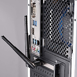 Eightwood 2.4GHz WiFi Antenna 5dBi RP-SMA Antenna 2pcs for WiFi Router PCI PCIe Network Card Wireless Range Extender