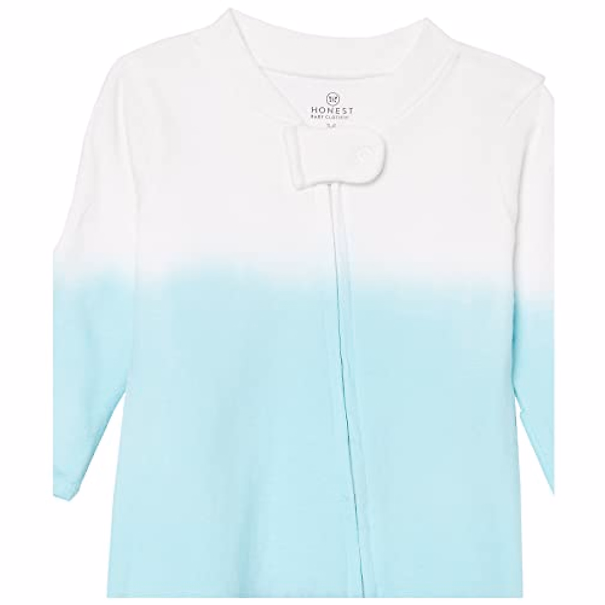 HonestBaby 2-Pack Sleep and Play Footed Pajamas One-Piece Sleeper Jumpsuit Zip Pjs Organic Cotton for Baby Girls, Boys, Unisex, Sharks, 3-6 Months