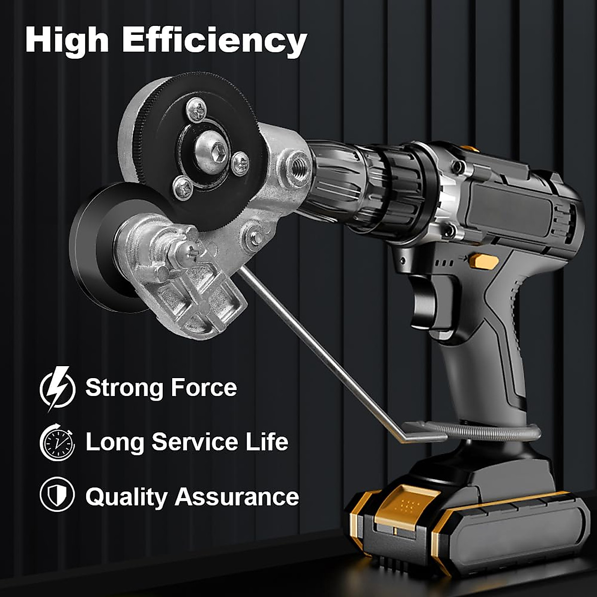 New electric drill metal cutter, sheet metal cutting drill attachment, sheet metal cutter, sheet metal cutter, for cutting iron plate, color steel tile, aluminum plate, copper plate and so on.