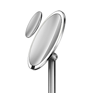 simplehuman ST3007 Sensor Mirror, Brushed Stainless Steel, Pro — 20cm (10x + 5x Magnification), 2 pound