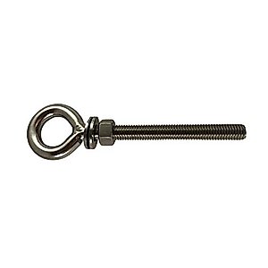 US STAINLESS Stainless Steel 316 Eye Bolt Welded 1/2" UNC x 120mm (1/2" x 4 3/4") Marine Grade