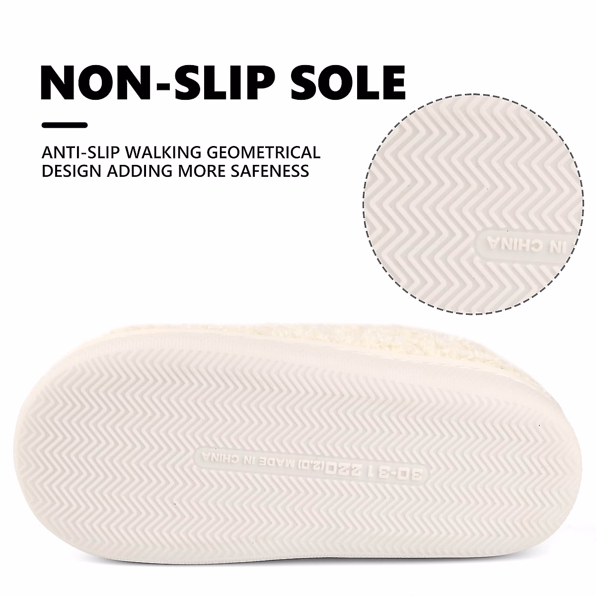 ZICKYO Kids Slippers Boys Cute Happy Face House Slippers Warm Soft Plush Non-Slip Indoor Outdoor Slip-on Shoes White Green Purple 2-2.5 Little Kid