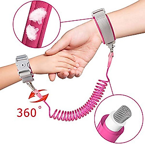 JIANBAO Owl Toddler Backpacks with Leashes Anti Lost Wrist Link for 1.5 to 3 Years Kids Girls Boys Safety (Owl, Pink)