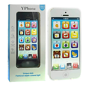 YOYOSTORE 1 Pc Phone Toy Play Cell Phone Mobile Cellphone with USB Recharable Cable for Baby Kids