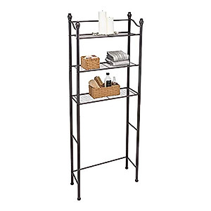 Organize It All 3 Tier Over The Toilet Bathroom Storage Space Saver - Oil Rubbed Bronze (17571W1P)