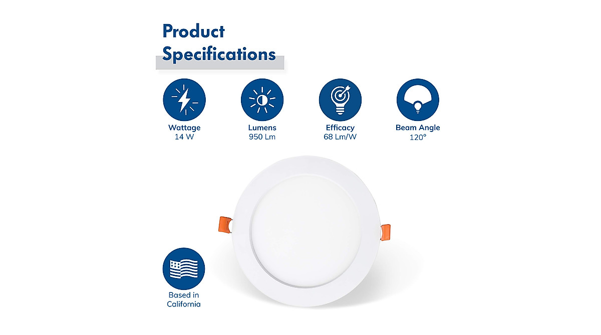 Hyperikon 6in LED Recessed Lights - Adjustable Color Temp