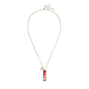 DEMDACO + ArtLifting Original Art Floral Stripes Faith Pendant Necklace