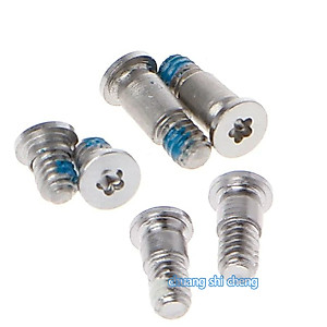 Space Grey Silver Bottom Case Cover Screws+Screwdriver for MacBook A1708 Late 2016 Mid 2017 A2159 2019 Space Grey Silver Bottom Case Cover Screws (Silver Screws)