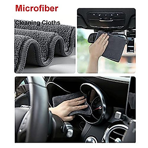 Car Interior Detailing Cleaning Brush Kit, AWSOM Scratch Free Vehicle Brush Dusters Kit for Interior Exterior Cleaning, Upgraded