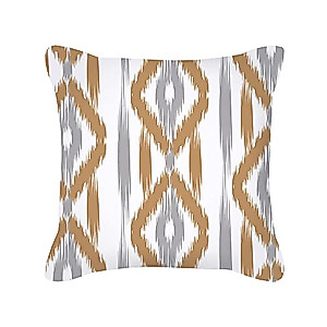 Willing Life Pack of 4 Waterproof Outdoor Indoor Throw Pillow Covers 18x18 Decorative Grey Floral Leaf Boho Pillowcases Double-Sided Cushion Covers for Garden Patio Swing Balcony Sofa Couch