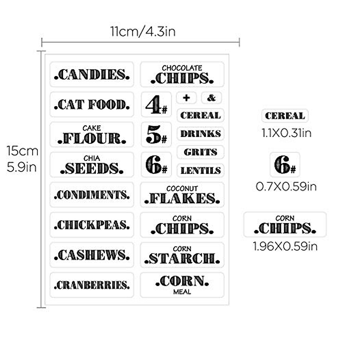 LUTER 132 Pcs Food Pantry Label Stickers and 32 Pcs Blank Labels, Waterproof Removable Kitchen Labels Decals for Pantry Cabinet Organization Storage
