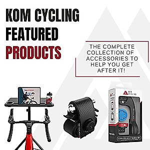 KOM Cycling Garmin Edge Universal Cell Phone Mount Adapter Attach Your iPhone or Any Smartphone to Any Garmin Bike Mount - Garmin Phone Mount Quarter Turn Adhesive Adapter