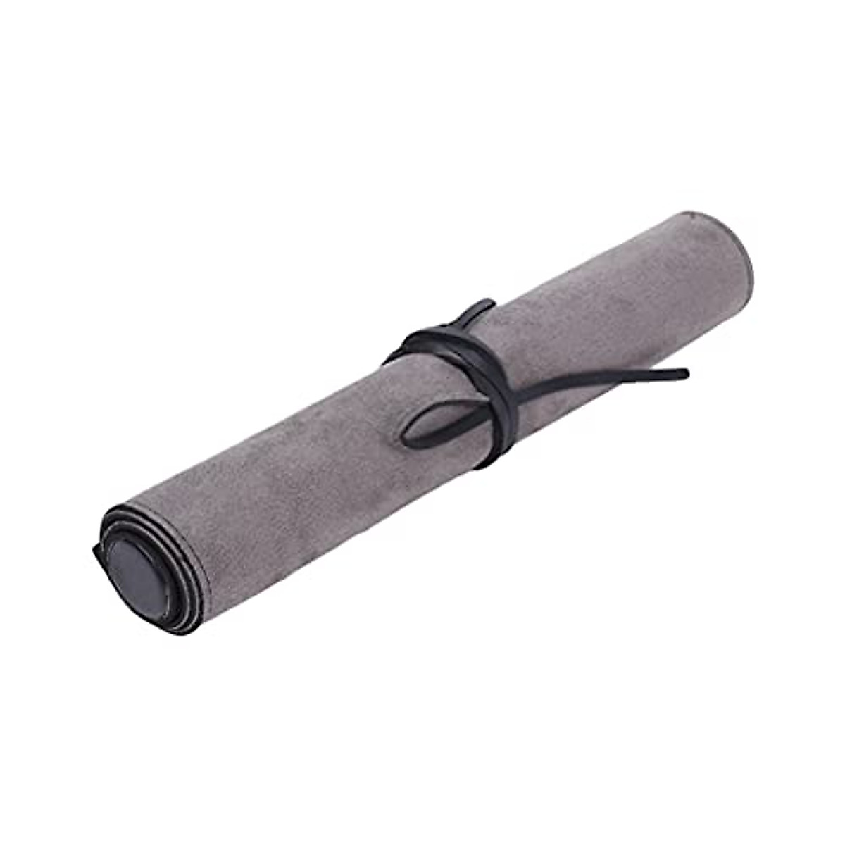 Travel Traditional Chessboard, PU Leather Roll-Up Chess Game Set Portable International Chess Game with Chess Storage Bag for Tournament Club