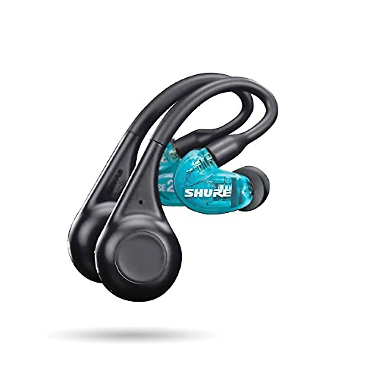 Shure Aonic 215 Tw2 in Ear Headphones, Blue & Shure Universal Communication Cable, Black