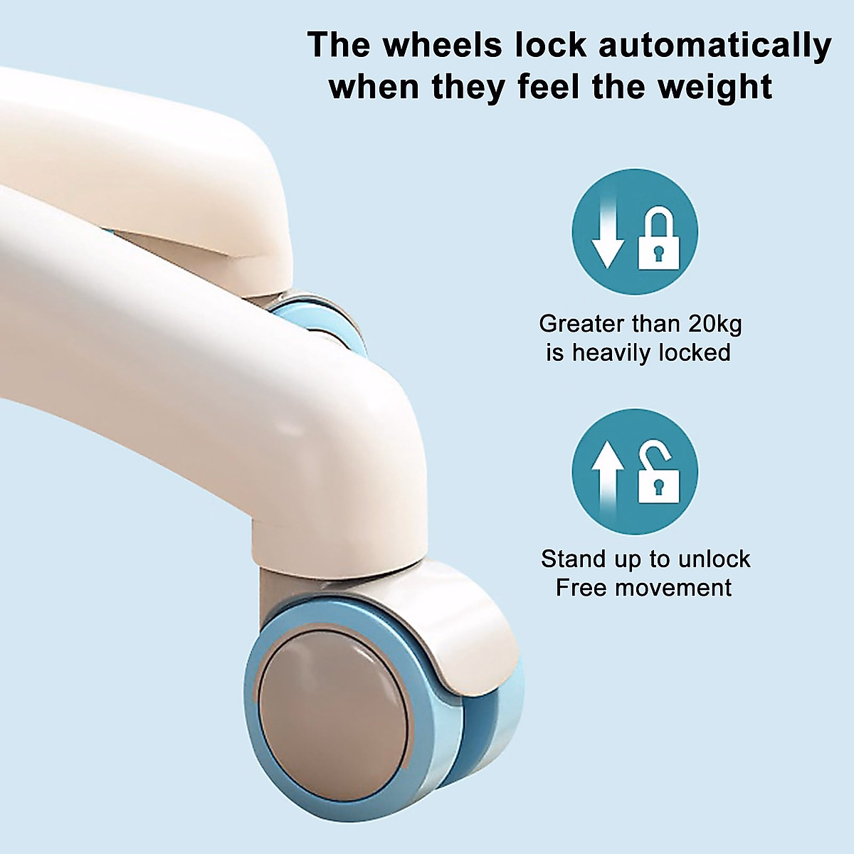 PAPABA Upgraded Kids Desk Chair, Height Depth Adjustable Double Back Support Chair with Comfort Pedal & Wheels Lock, Cute Kids Study Writing Chair for Home School Library, 150lbs Load Capacity (Pink)