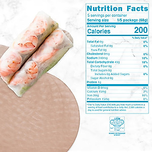 Best of Thailand [Round] White Rice Paper Wraps 1 Pack | Perfect for Fresh Spring Rolls & Dumplings | Non-GMO, Gluten-Free, Vegan & Paleo | Kosher for Passover Kitniyot