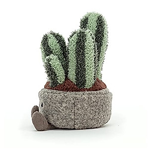 Jellycat Silly Succulent Columnar Cactus Stuffed Toy, 7 inches | Plant & Cactus Plush | Fun Décor & Gift