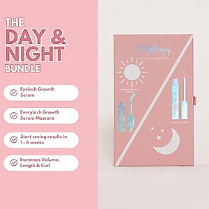 Lash Therapy Australia Day to Night Bundle Eyelash Growth Serum + Every Lash Growth Serum Mascara, Eyelash Serum to Grow Lashes + Waterproof Mascara Black Volume and Length, Cruelty Free