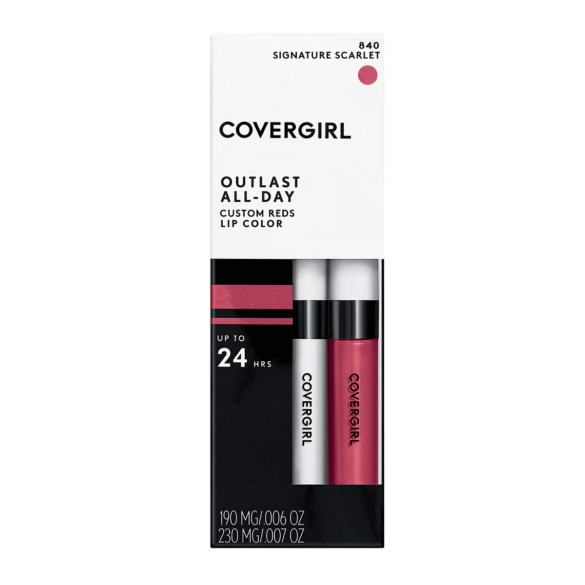 COVERGIRL Outlast All-Day Lip Color Custom Reds, Signature Scarlet