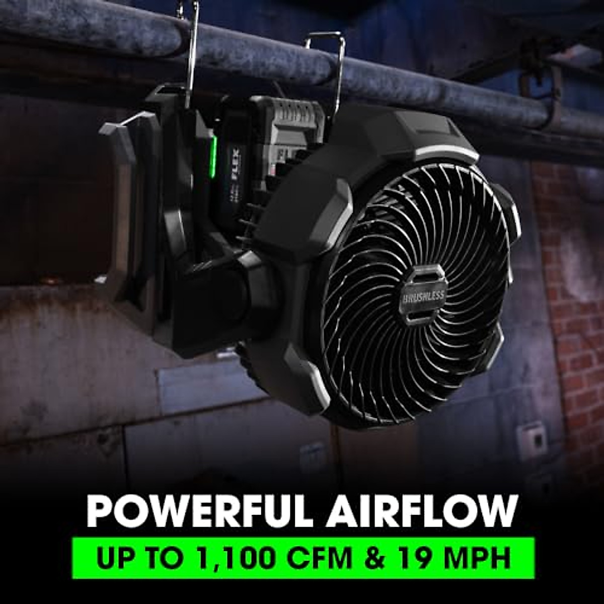 FLEX 24V Brushless Cordless 1,100 CFM Jobsite Fan Tool Only, Battery and Charger Not Included - FX5471-Z