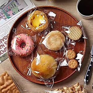 3x3" Self Sealing Bags 500pcs Clear Cello Bags Self Adhesive Cellophane Bags Resealable for Bakery Cookie Candy Soap Cards Snacks Food Treat Gift Favor 6 Sizes to Choose from