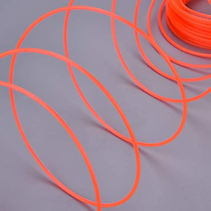 YWBL-WH 49-Foot Round Nylon Trimmer Cord Line for Lawn Mower Brush Cutter Grass Trimmer Strimmer(red(2.4mm*15m)), Cutting Tool