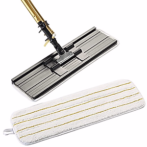 3M Easy Shine Applicator Pad, White With Yellow Stripes, 18"