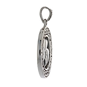 Jewelry Trends Celtic Good Luck Clover Shamrock Sterling Silver Pendant