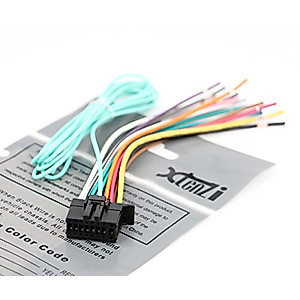 Xtenzi 16 Pin Car Radio Wire Harness Compatible with Pioneer CD DVD Navigation in-Dash - XT91011-5