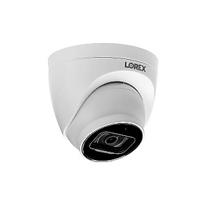 Lorex Fusion 4K (16 Camera Capable) 3TB Wired NVR System with 8 White IP Dome Cameras Featuring Listen-in Audio