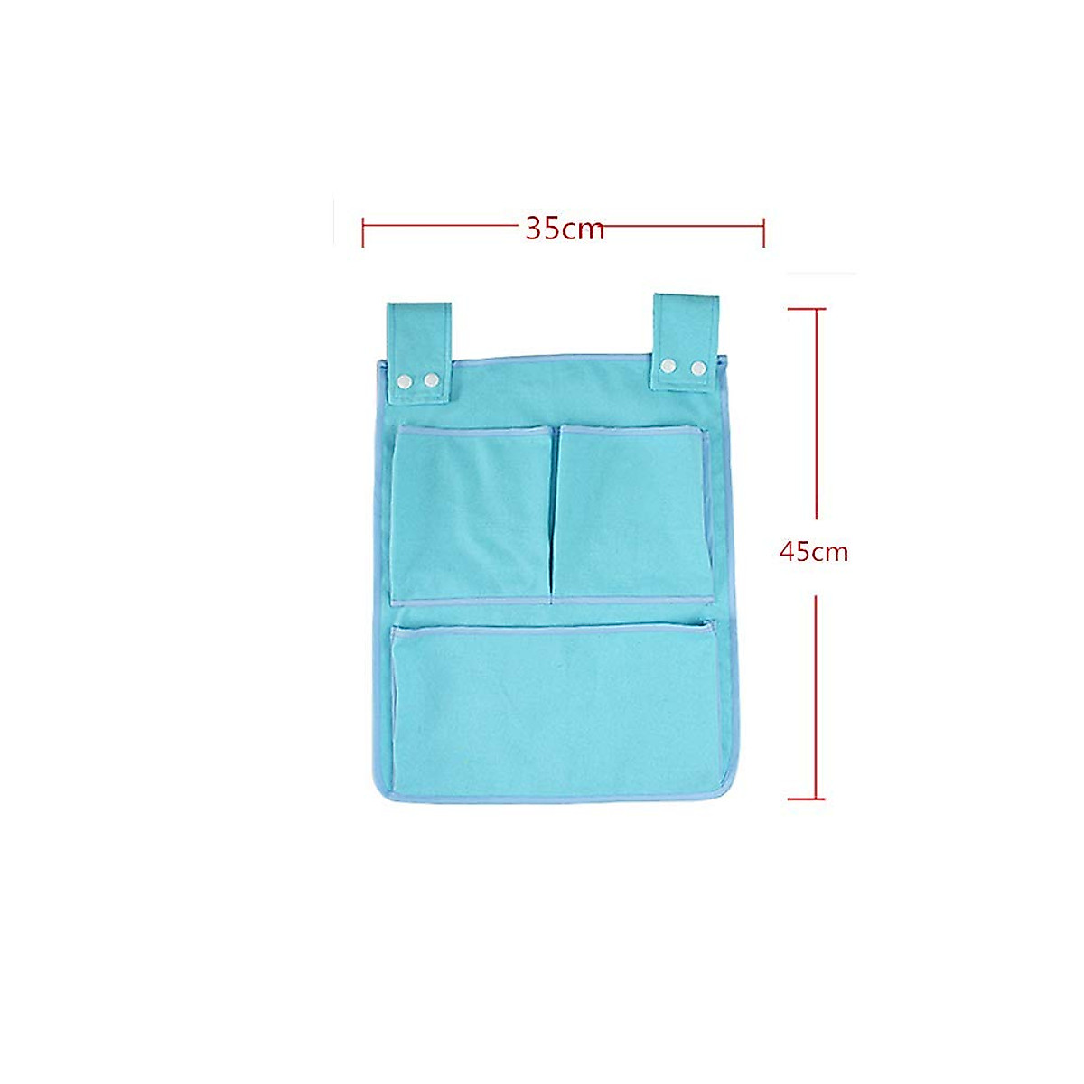 SiyuXinyi Pockets Bedside Storage Bag Caddy Hanging Diaper Organization for Baby Essentials, Hang on Crib, Practical Hanging Storage Bag， Suitable Dormitory, Double Bed, Bedside Storage！（Blue）