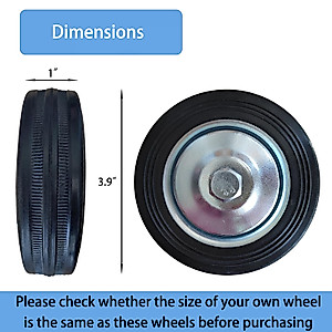 Petrirufun Griddle Accessories for Blackstone 22" 28" and 36" Griddles Wheels Replacement, 2PCS Wheels Griddle Replacement Parts for Blackstone Griddles