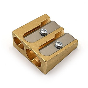 DUX Brass Wedge Pencil Sharpeners: Single (Brass)