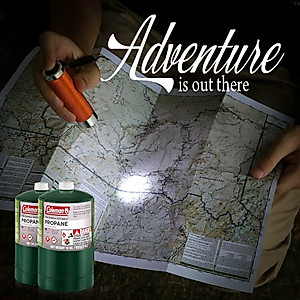 Propane Tank 2 Pack with Golden Lion Bonus: LED 50 Lumens Flashlight