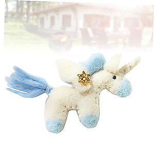 BESTOYARD Christmas Decor Wool Felt Ornament Hanging Pendant Unicorn Pendant Christmas Tree Accessories