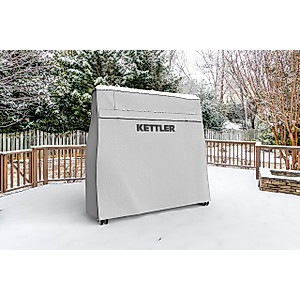 KETTLER Heavy-Duty Weatherproof Indoor/Outdoor Table Tennis Table Cover, Grey (7033-100)