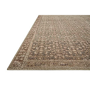 Loloi Angela Rose x Aubrey Collection AUB-04 Sage/Bark, Traditional 7'-6" x 9'-6" Area Rug