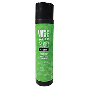 Watercolors INTENSE Semi Permanet Color Depositing Shampoo. Sulfate & Paraben Free to Maintain & Enhance Hair Color 8 fl oz - GREEN