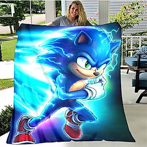 Anime Cartoon Soft Throw Blanket Flannel Full Season Light Living Room/Bedroom Warm Blanket (Set?B,60"x50")