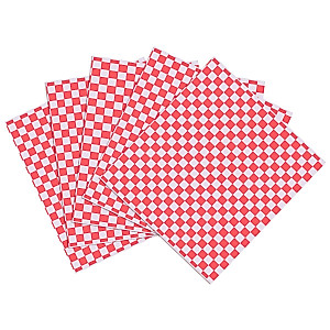 DYYSTORE 50Pcs/wax Paper Greaseproof Paper Food Packaging Parchment Paper French Fries Burger Cake Sandwich Wrapping Paper Baking Paper.