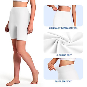 VALANDY 3 Pack Biker Shorts for Women – 8" Buttery Soft High Waisted Tummy Control Yoga Cycling Workout Shorts