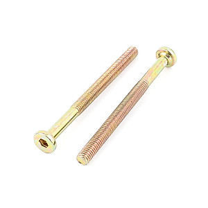 uxcell M6 x 75mm Male Thread Hexagon Socket Head Cap Screws Bolts 4 Pcs