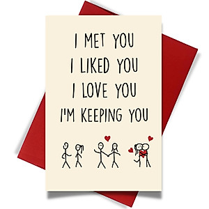 Cheerin Valentine's Day Cards for Him or Her | Naughty Anniversary Card | Gifts for Him or Her | Fun Gift Birthday Card for Husband Wife Boyfriend Girlfriend Men Women