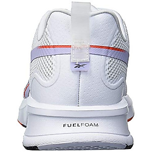 Reebok womens FUSIUM RUN LITE,White/Black/vivid orange,8 M US
