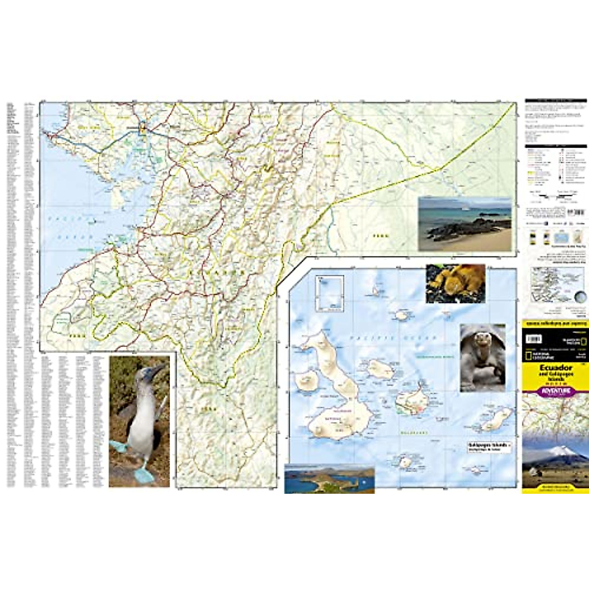 Ecuador and Galapagos Islands Map (National Geographic Adventure Map, 3403)