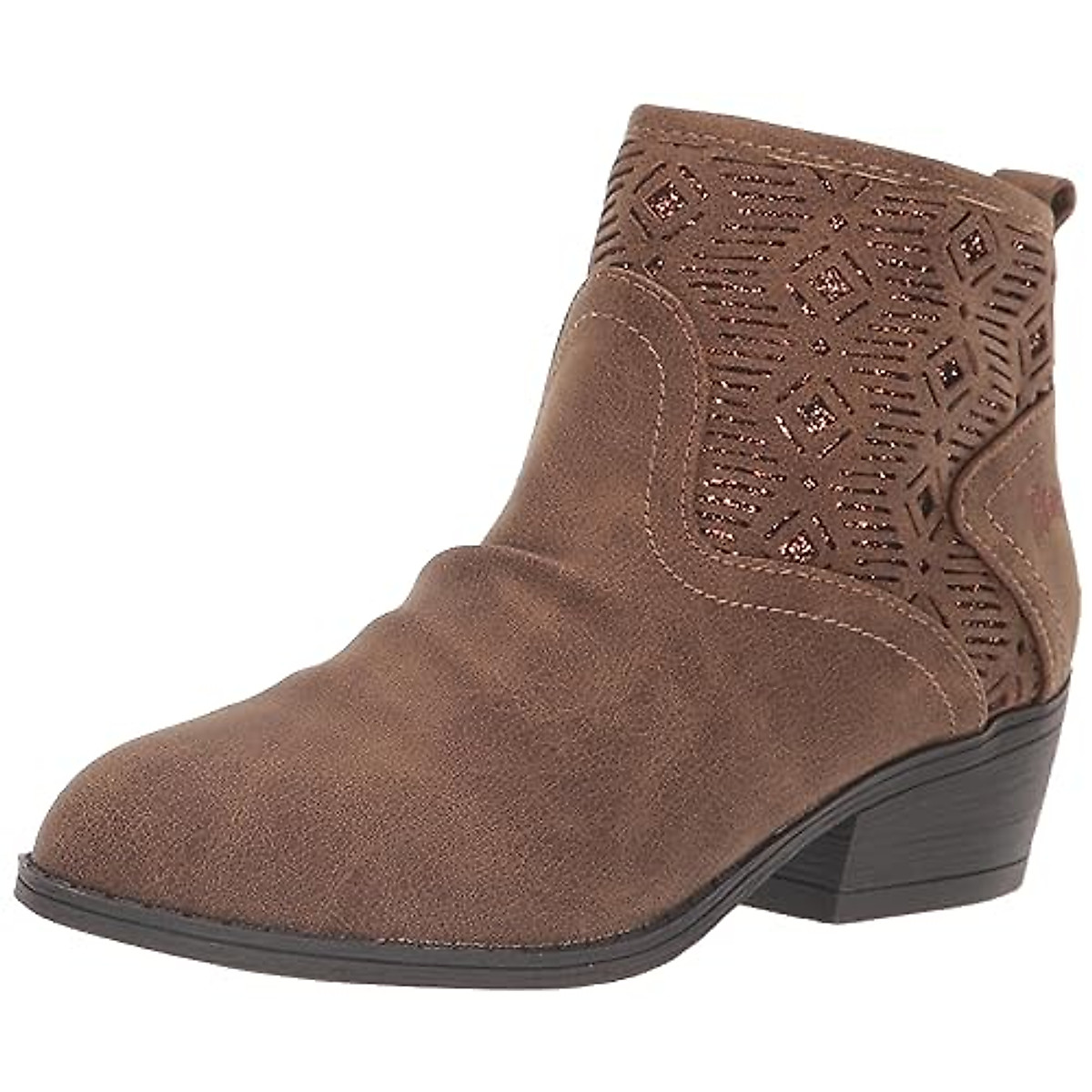 Blowfish Malibu Kids Girls Siela-k Fashion Boot, Brown Dazzle Glitter, 5 Big Kid