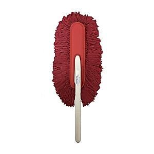 The Original California Car Duster California Car Duster 62443 Standard Car Duster with Plastic Handle, Red 25 Inch
