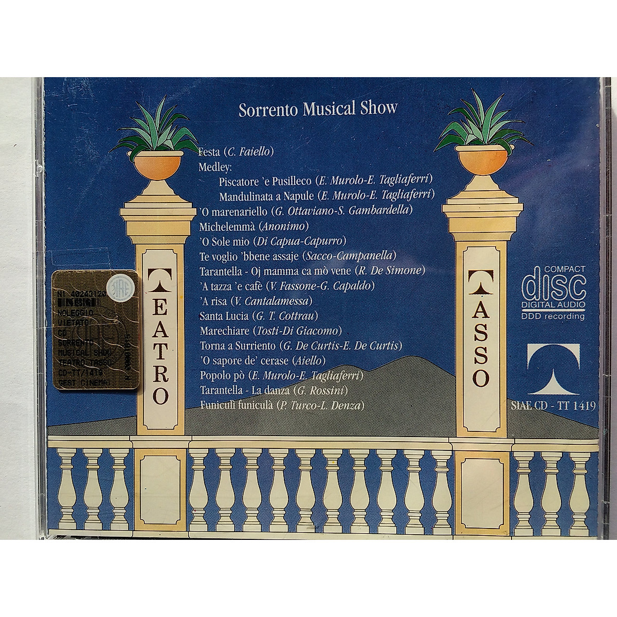 Sorrento Musical Show Teatro Tasso CD 15-Tracks (Italy ,Import CD)RARE [Audio CD] NEW!